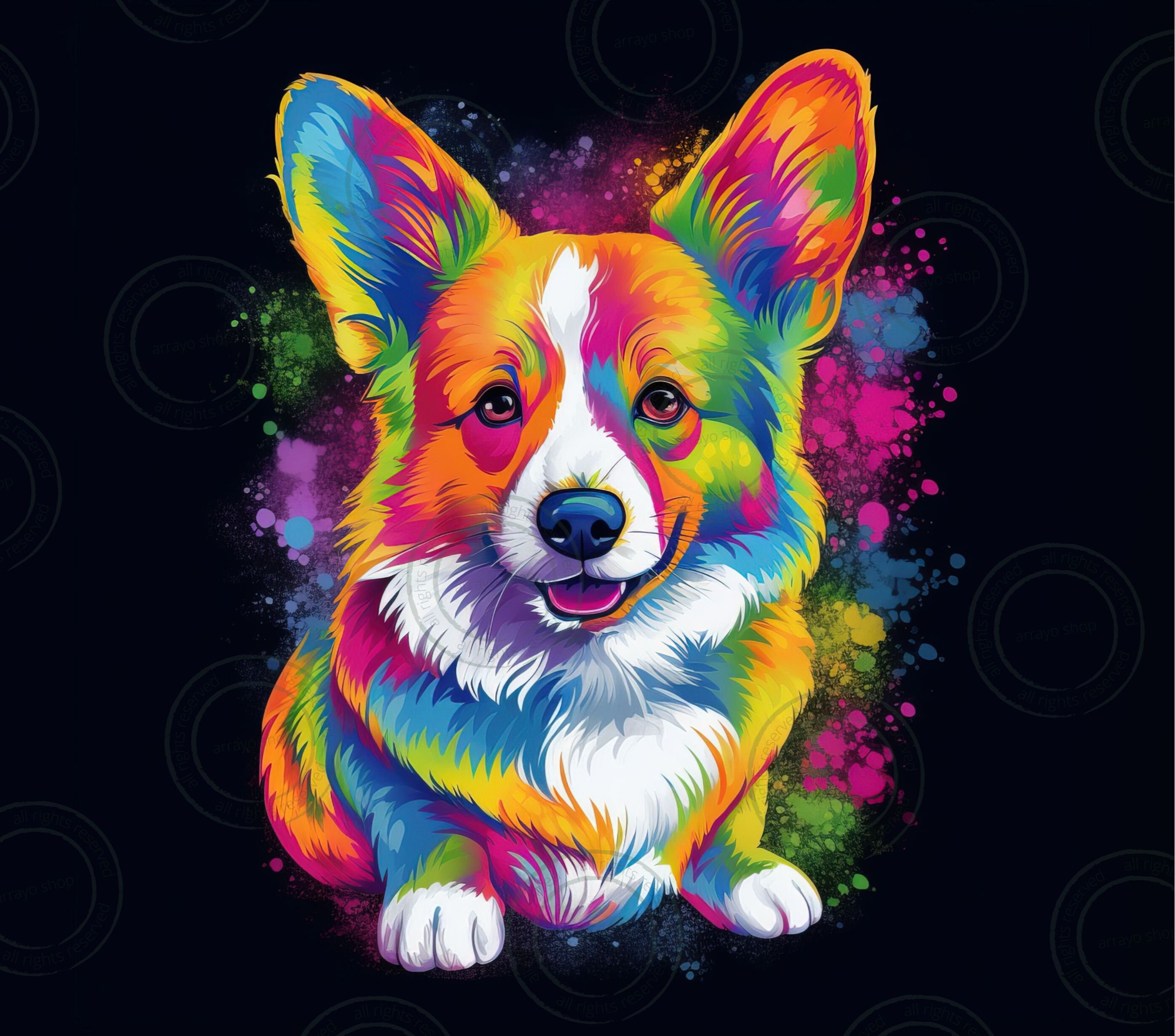 Corgi Tumbler PNG Transparent Design Digital Download Welsh Corgi ...