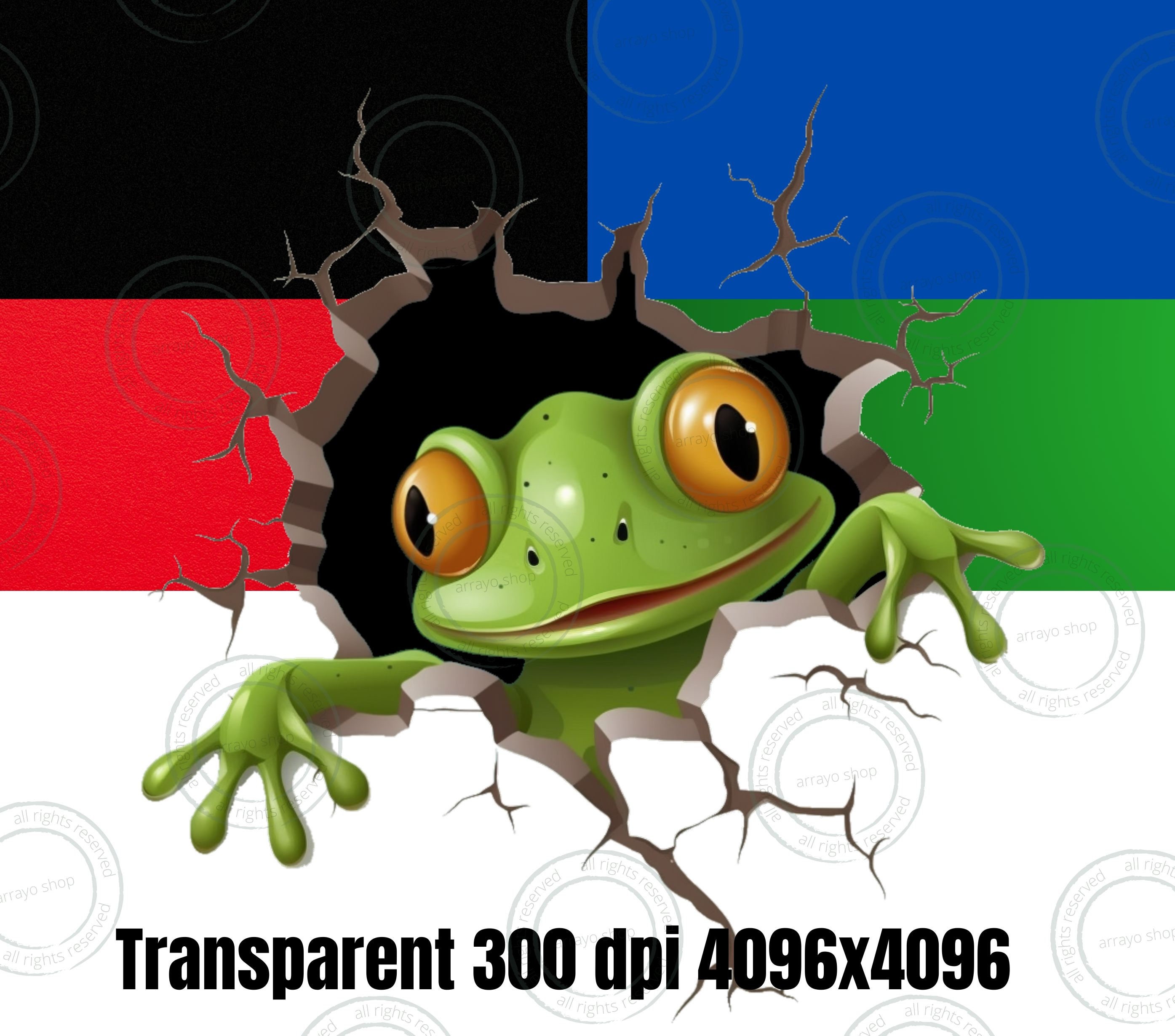 3D Frog Sublimation Design Frog PNG Digital Download Cute Frog ...