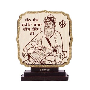 Baba Deep Singh Ji Car Dashboard, Car Dashboard Idol. 10 Sikh Gurus ...