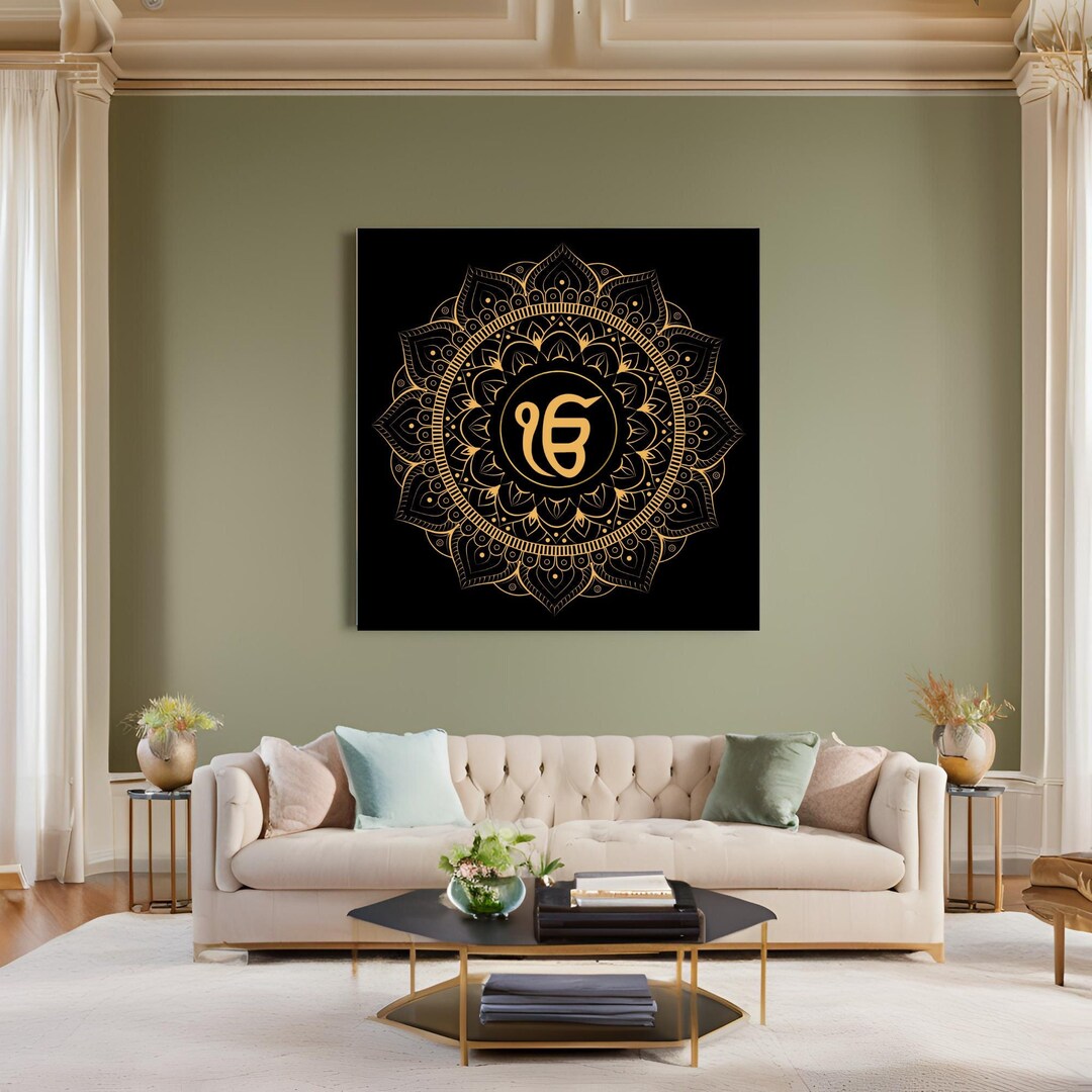 IK ONKAR Sikh Art, Punjabi Digital Gift,sikh Religious Wall Art, Sikh ...