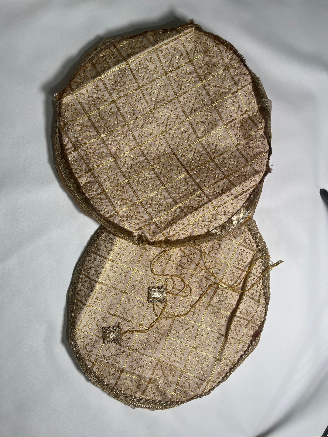 2 Piece Lap Cover Set, Sikh Wedding Accessories, Shagun Drawstring Bags ...