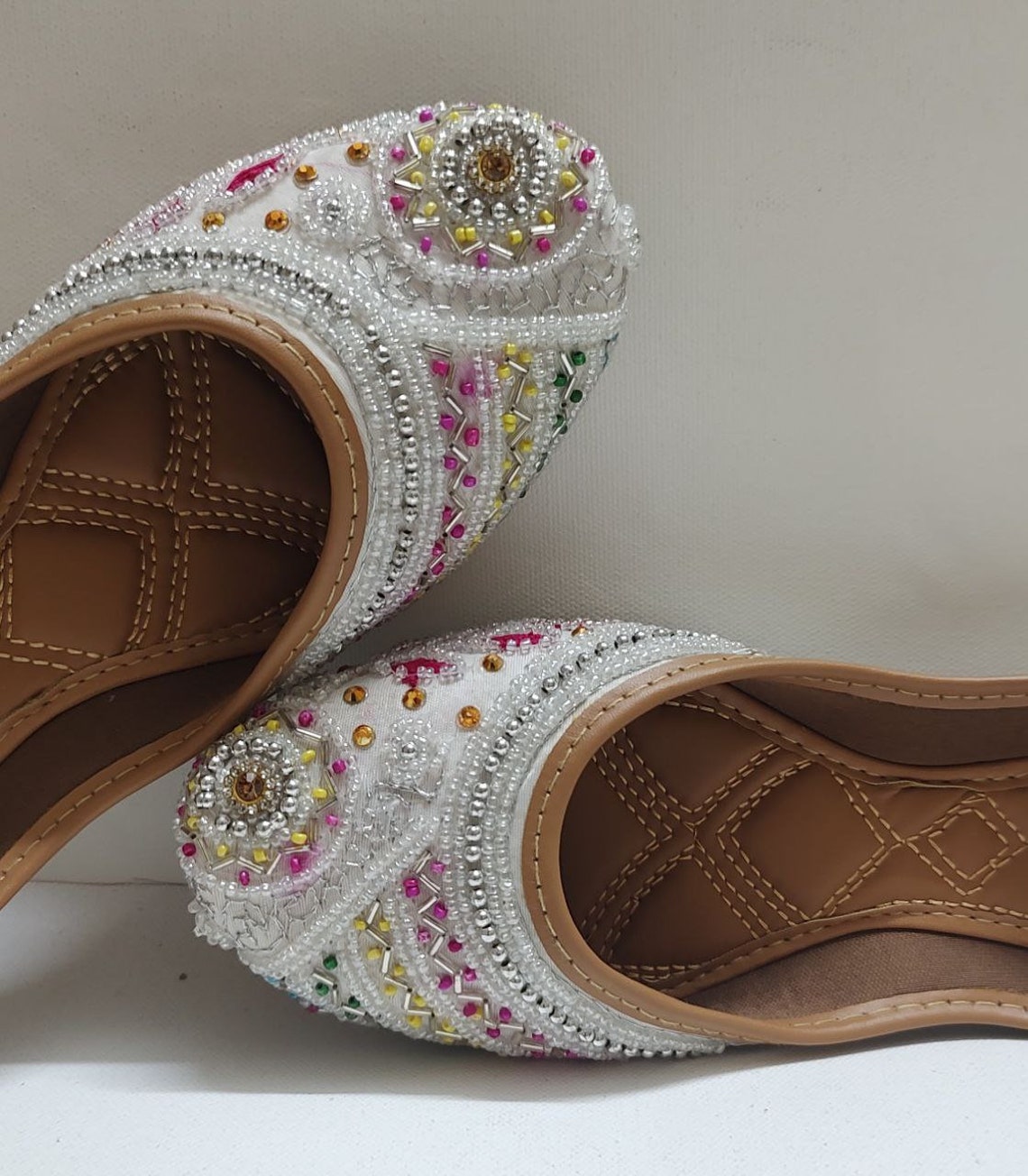 Women Khussa Embroidery Work Jutti, Punjabi Jutti, Punjabi Jutti ...
