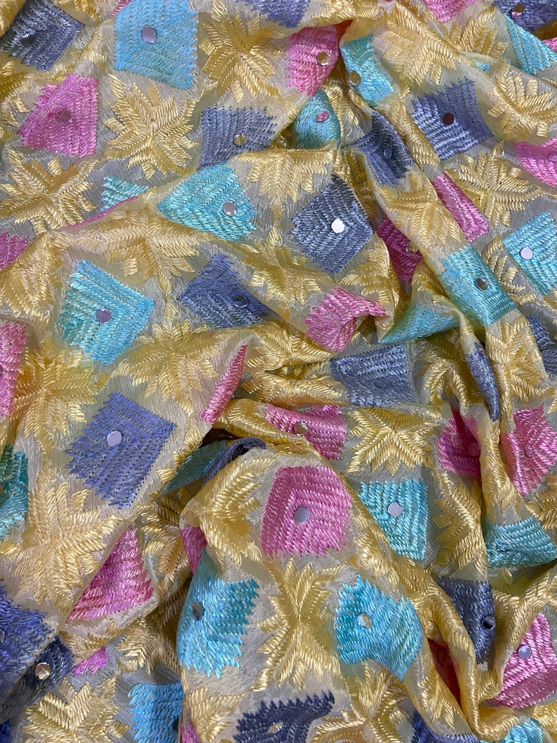 Phulkari Dupatta Women's Beautiful Phulkari Dupatta, Exotic Phulkari ...