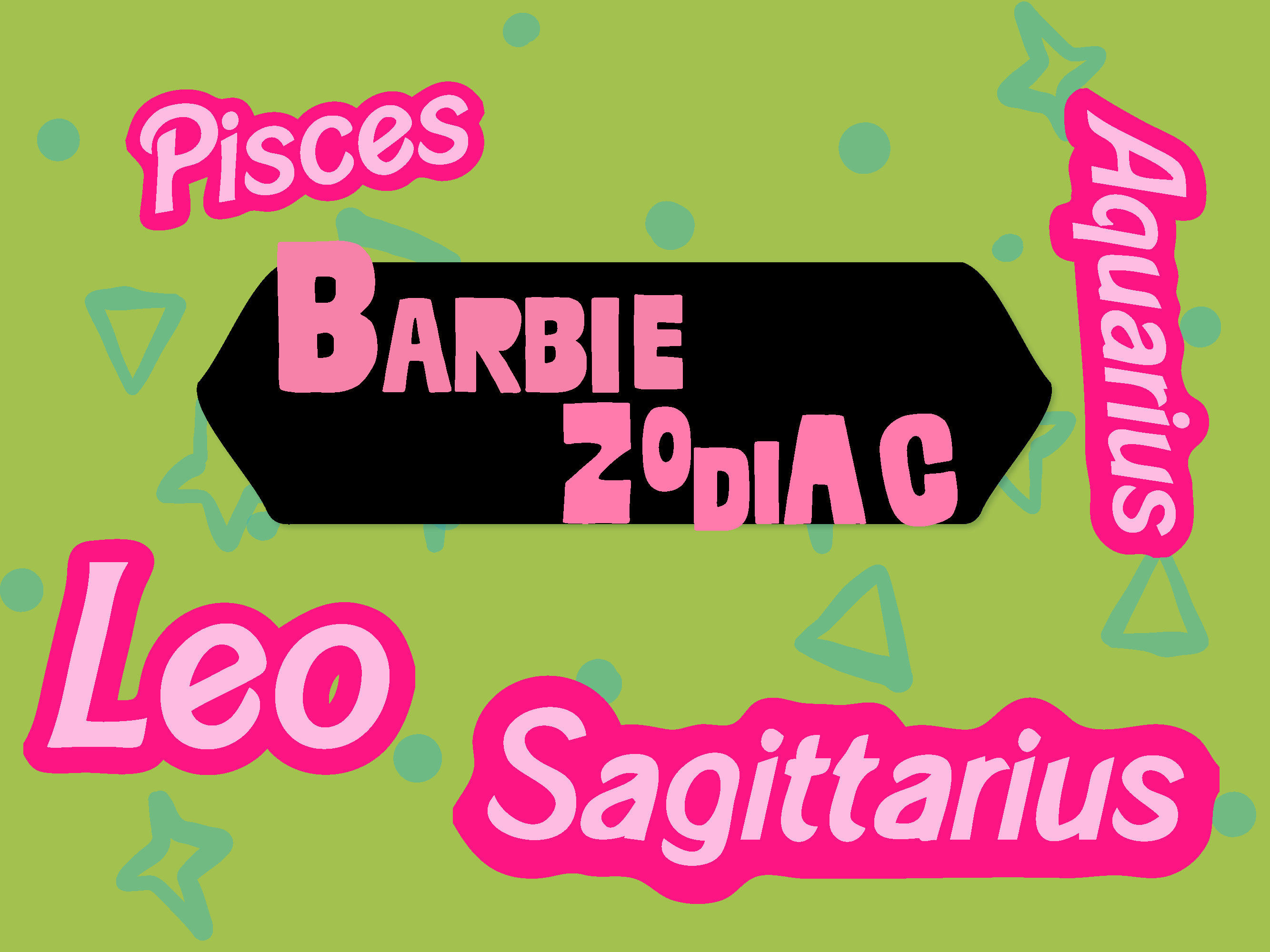 Zodiac Barbie Sticker Pack Astrology Sticker Pack Planner - Etsy