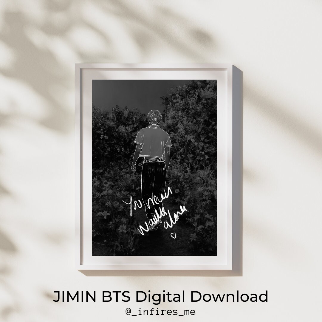 Jimin BTS Fan Art Print: You Never Walk Alone (digital Download) - Etsy