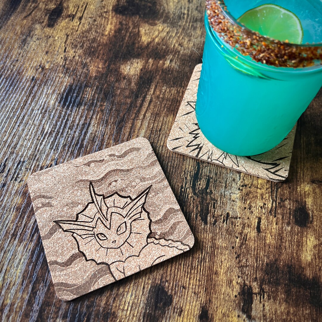 Custom Cork - Eeveelution Pokémon Coasters - Etsy