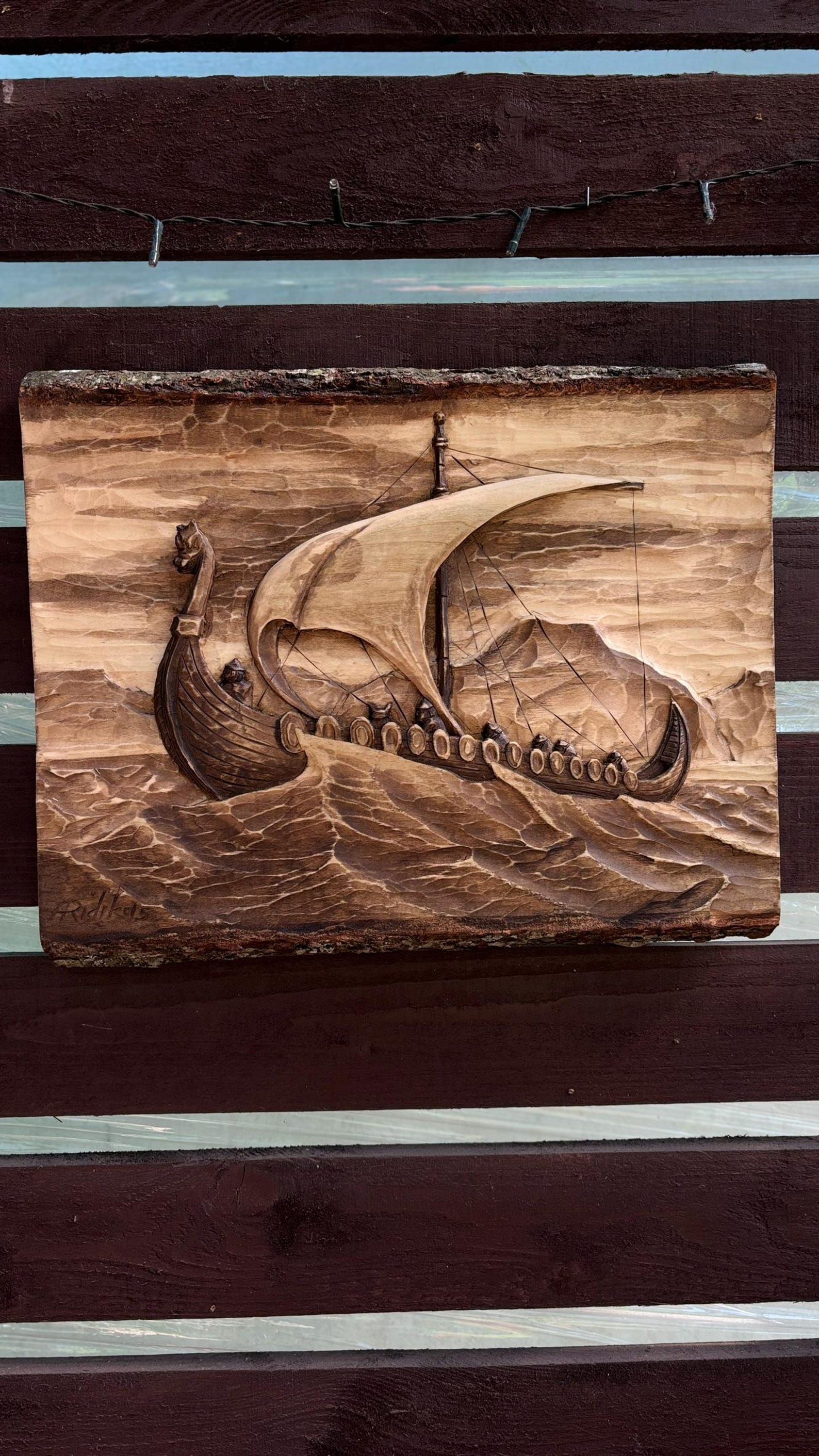 Wood Carved Ship Picture Wall Decoration Perfect Gift - Etsy