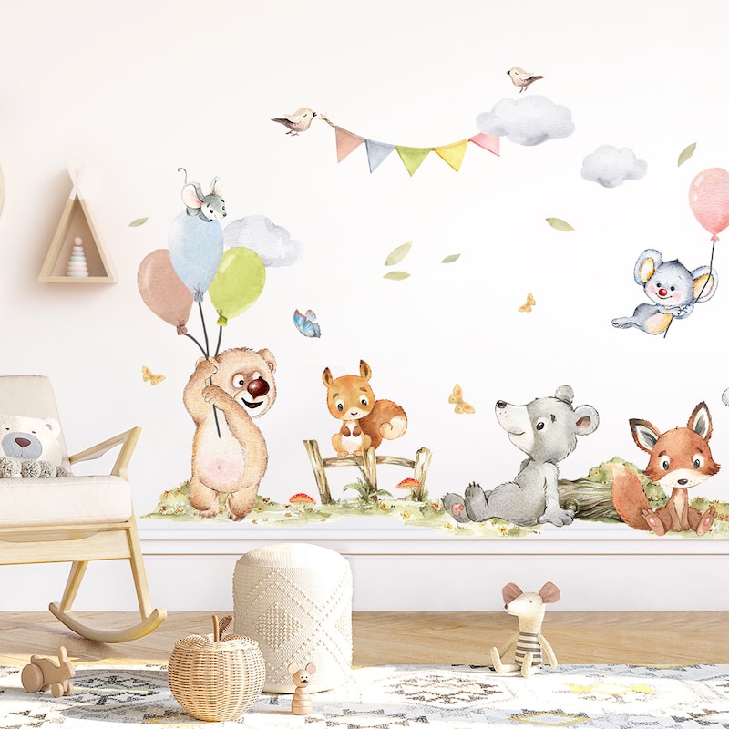 Animal Wall Stickers - Etsy