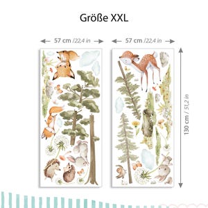 XXL Sticker Set Forest Animals Wall Stickers for Children's Room ...