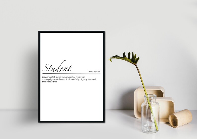 University Student Definition - Etsy