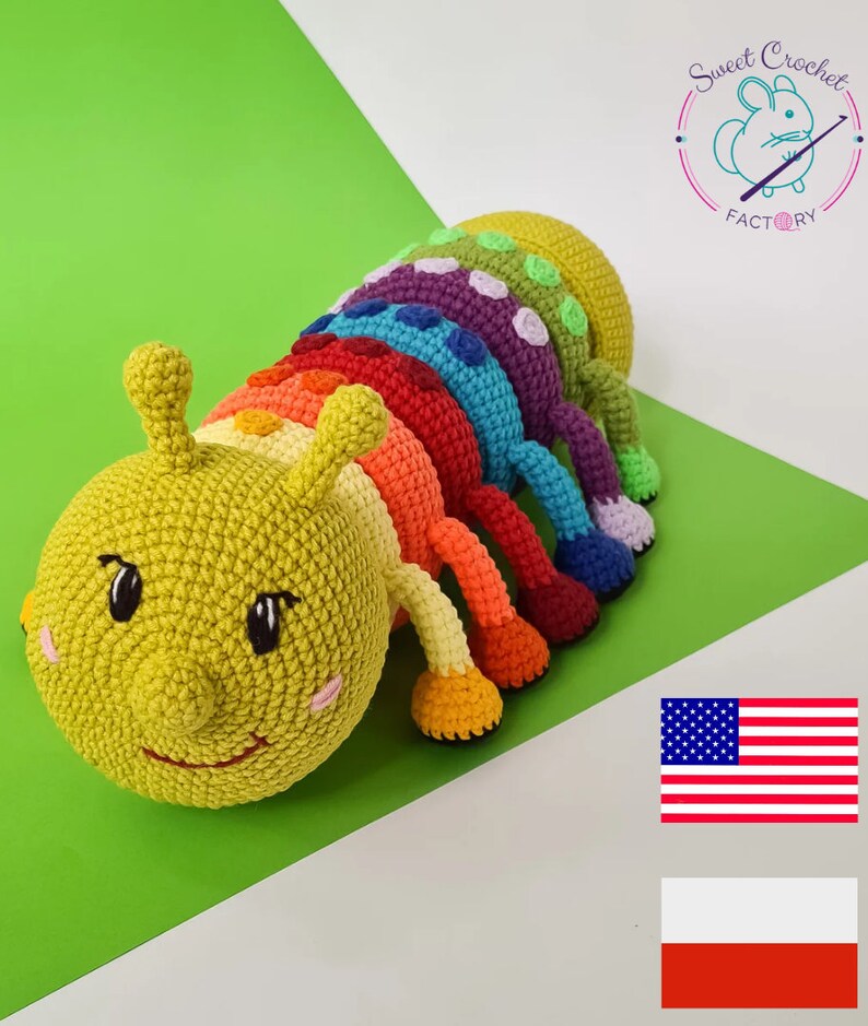 Caterpillar Stacking Toy Crochet Pattern - Etsy