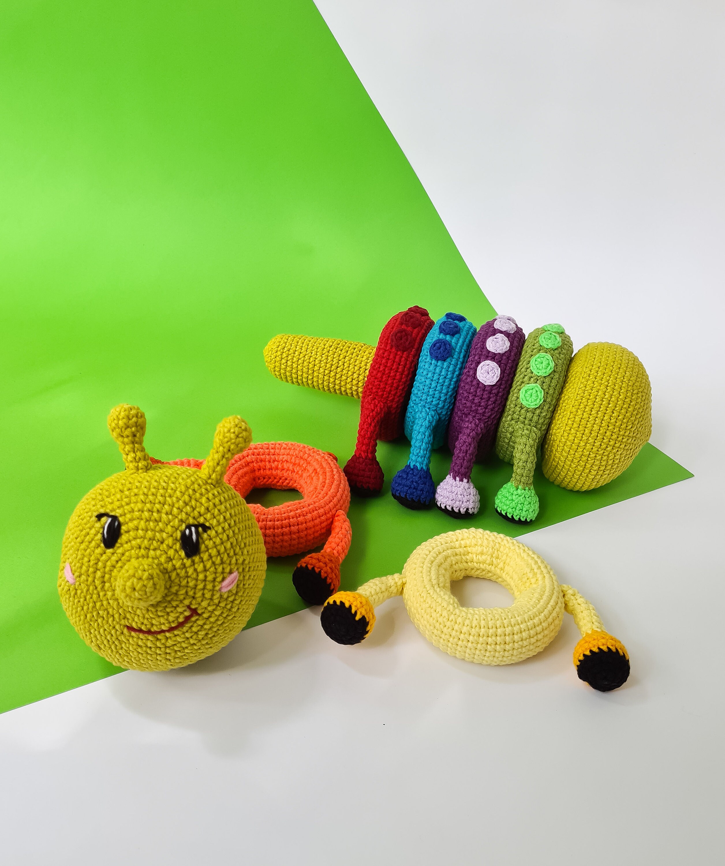 Caterpillar Stacking Toy Crochet Pattern - Etsy
