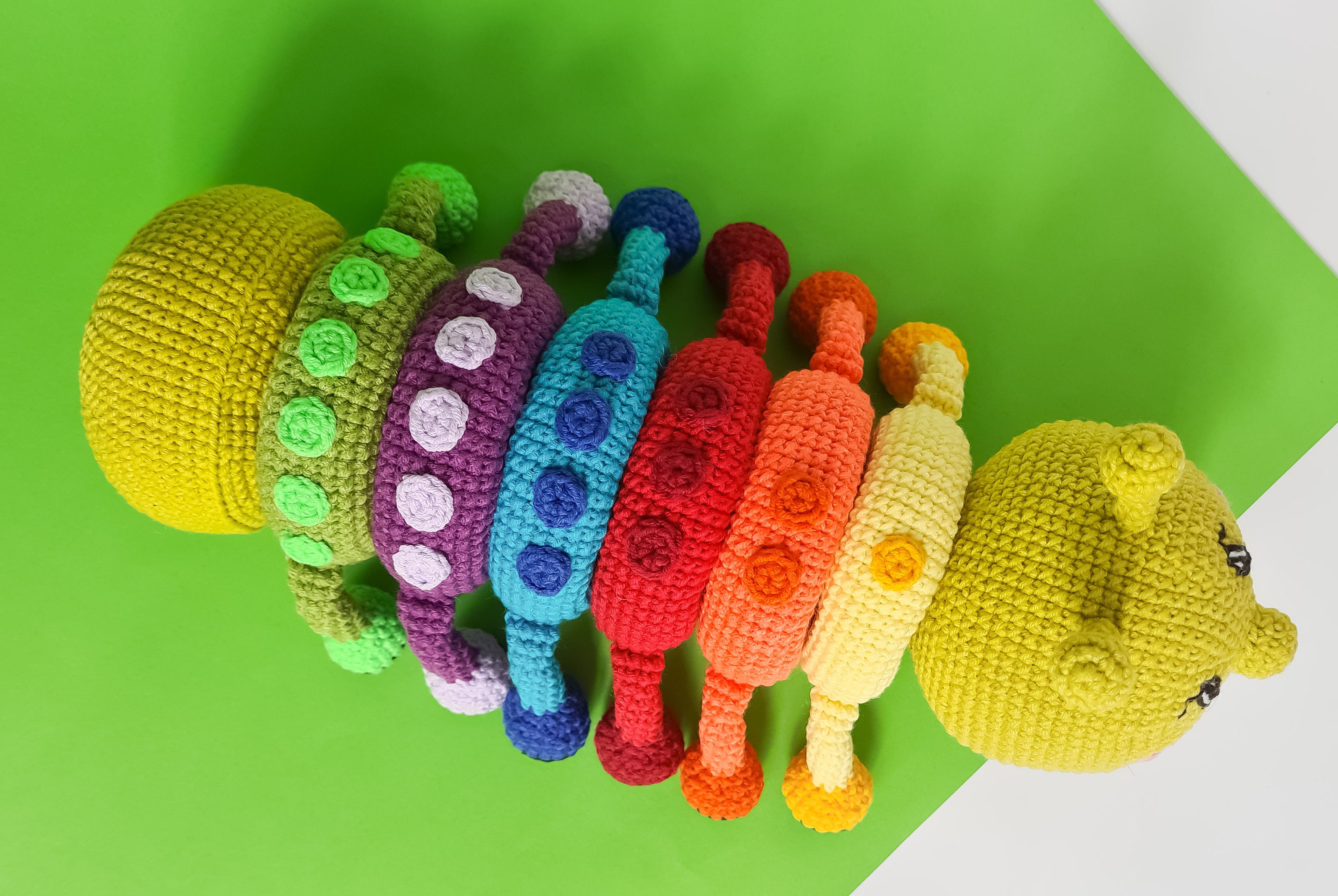 Caterpillar Stacking Toy Crochet Pattern - Etsy