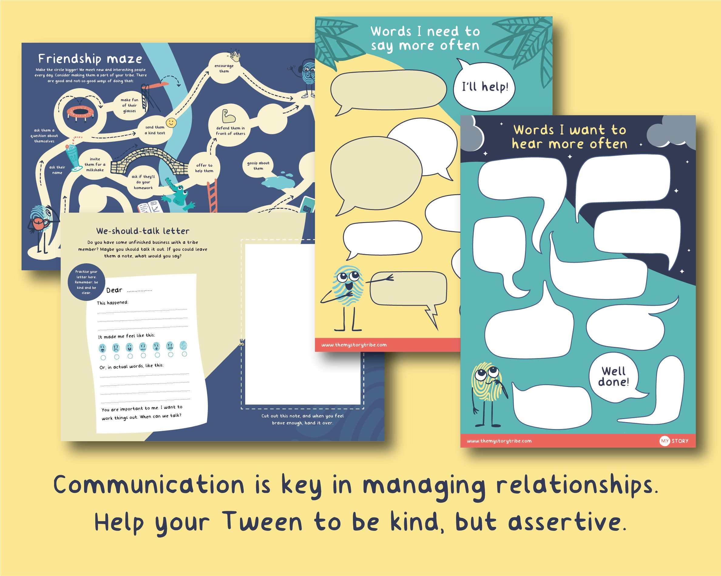 Help Kids Manage Healthy Relationships. Printables Friendship ...