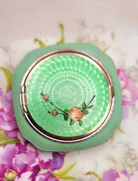 Vintage vintage green enamel - Gem