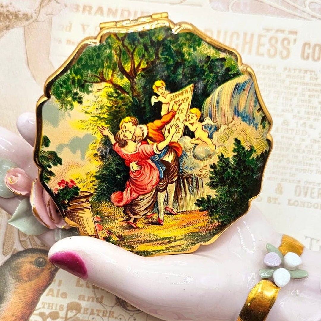 Vintage Stratton Compact - Etsy