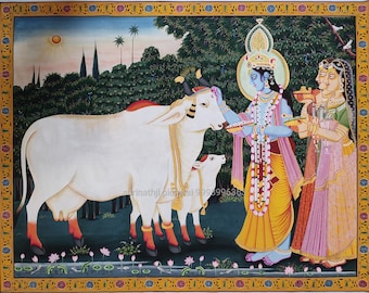 Cow Pichwai Painting - Etsy UK