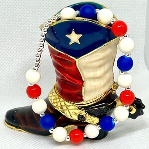Texas Rangers Baseball and Independence Day Bead Bracelets - Etsy