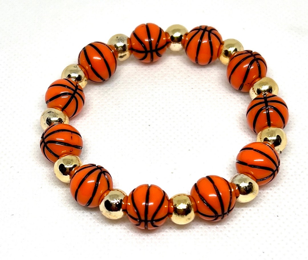 Handmade Fashion Basketball Bead Bracelet - Etsy