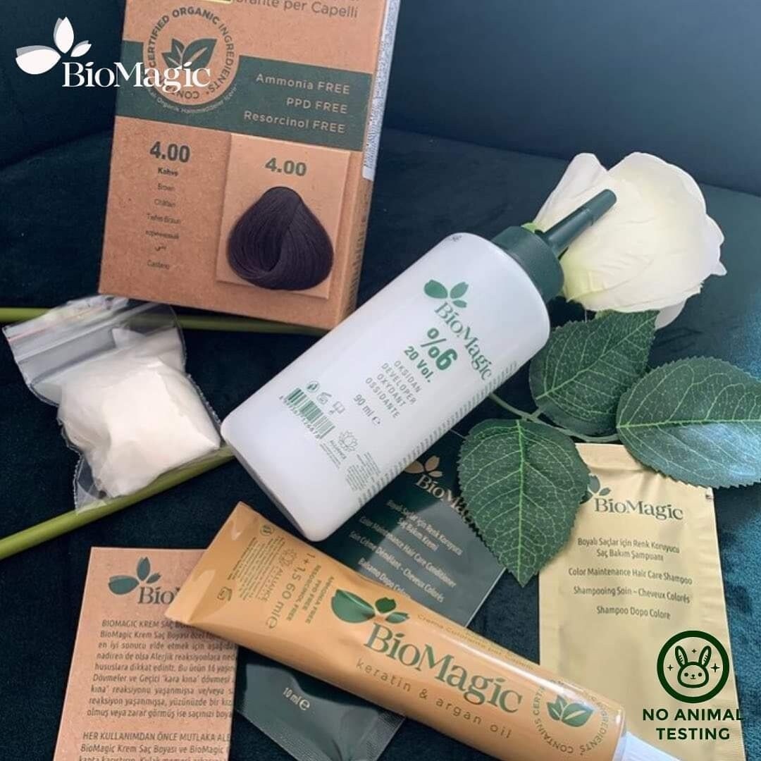 Biomagic Permanent Hair Color, Keratin & Argan Oil Line, Ammonia FREE ...