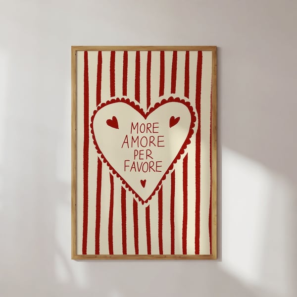 More amore por favor poster - Etsy.de