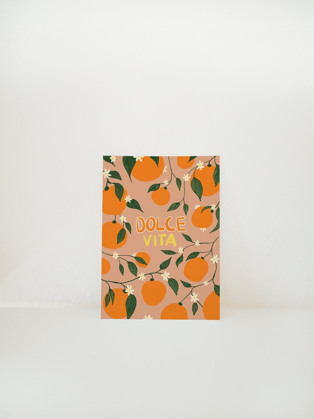 Postcard La Dolce Vita Illustration Oranges / Card / Holiday / Italy ...