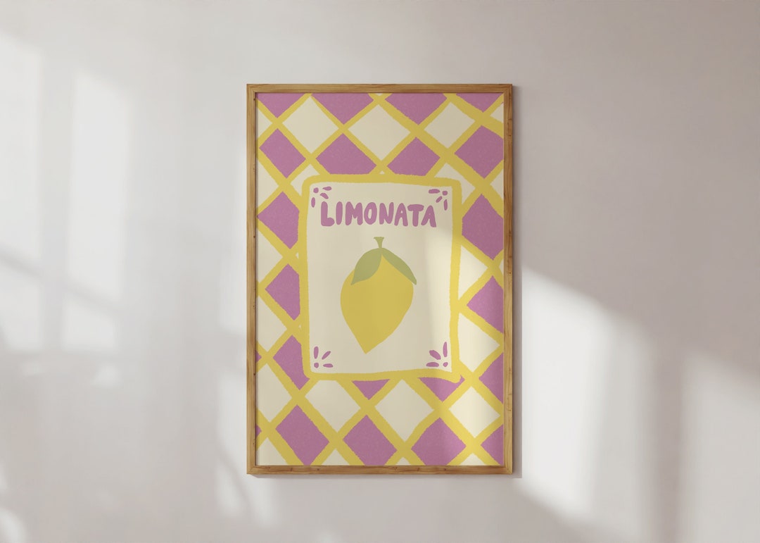 Poster Limonata / Pink Limo Party / Lemons - Etsy