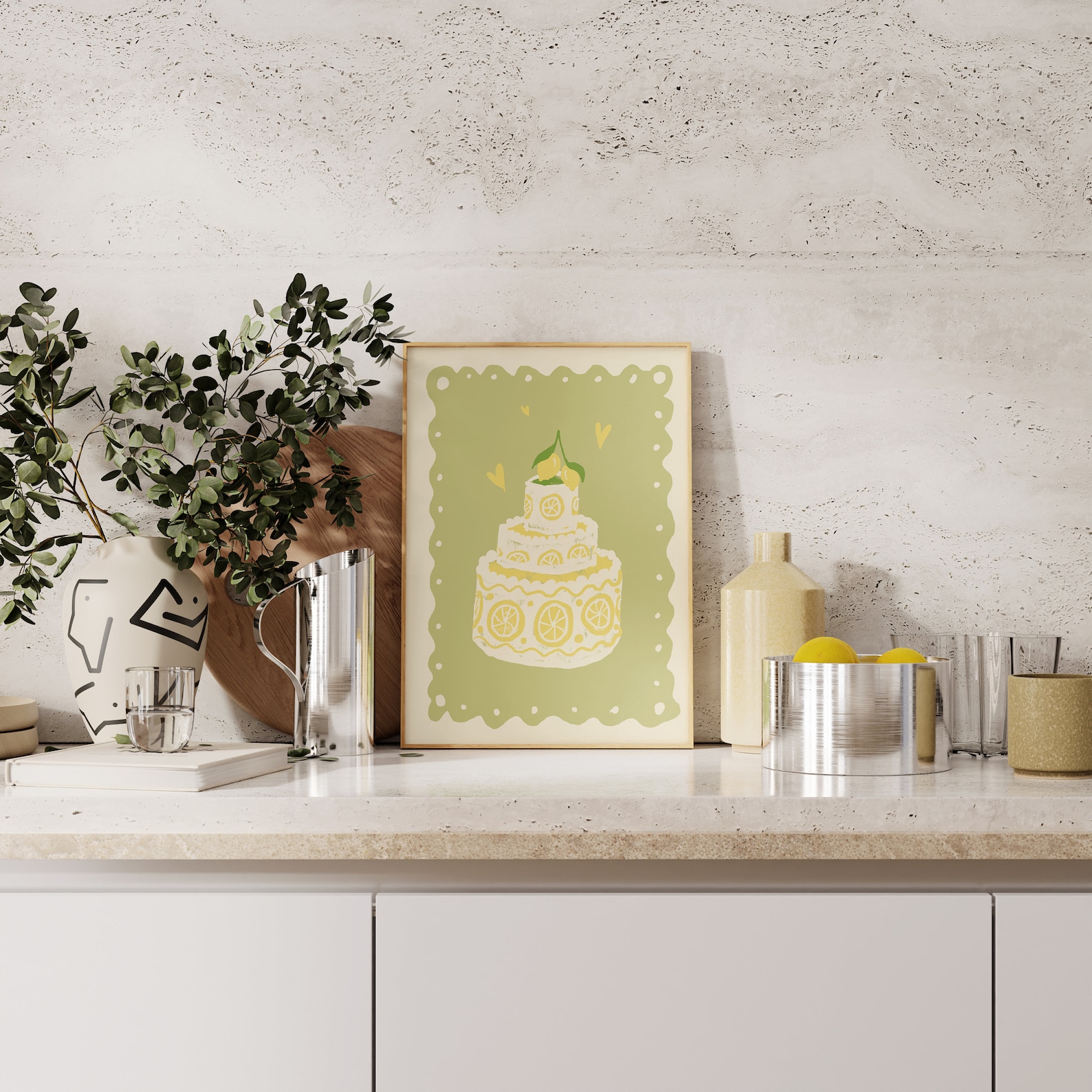 Lemon Tart Italian Wedding Cake Poster - Etsy