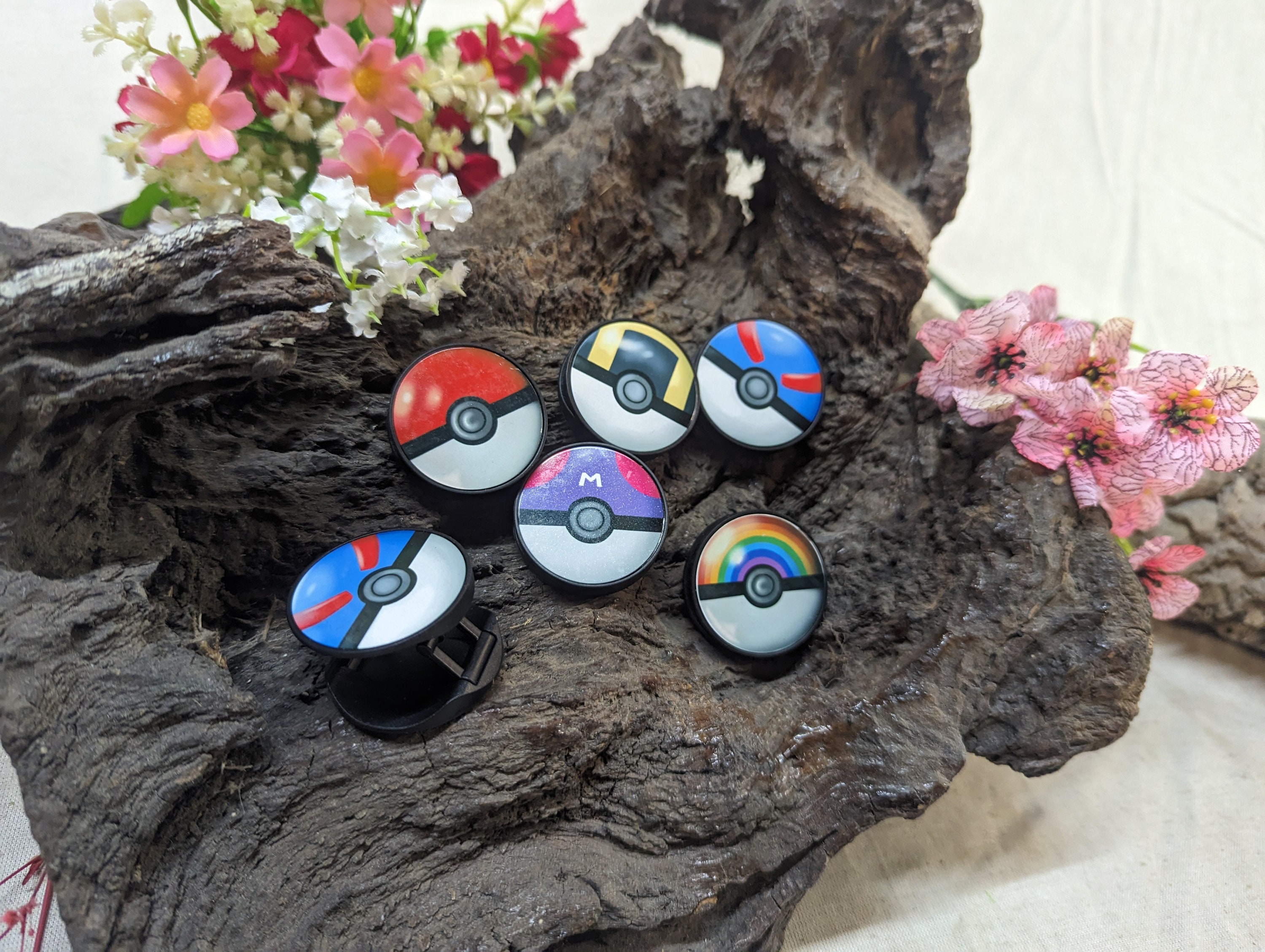 Phone/tablet Grip Pokeball Designs - Etsy UK