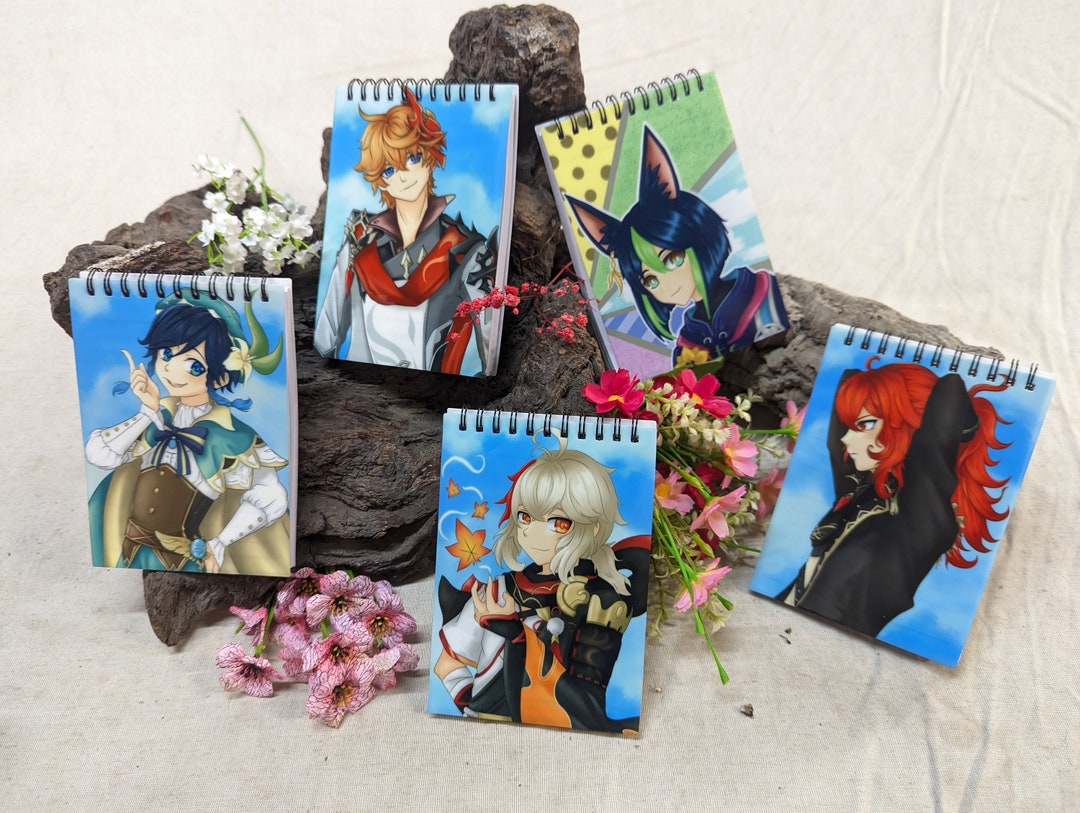 Genshin Impact A6 Notebooks - Etsy