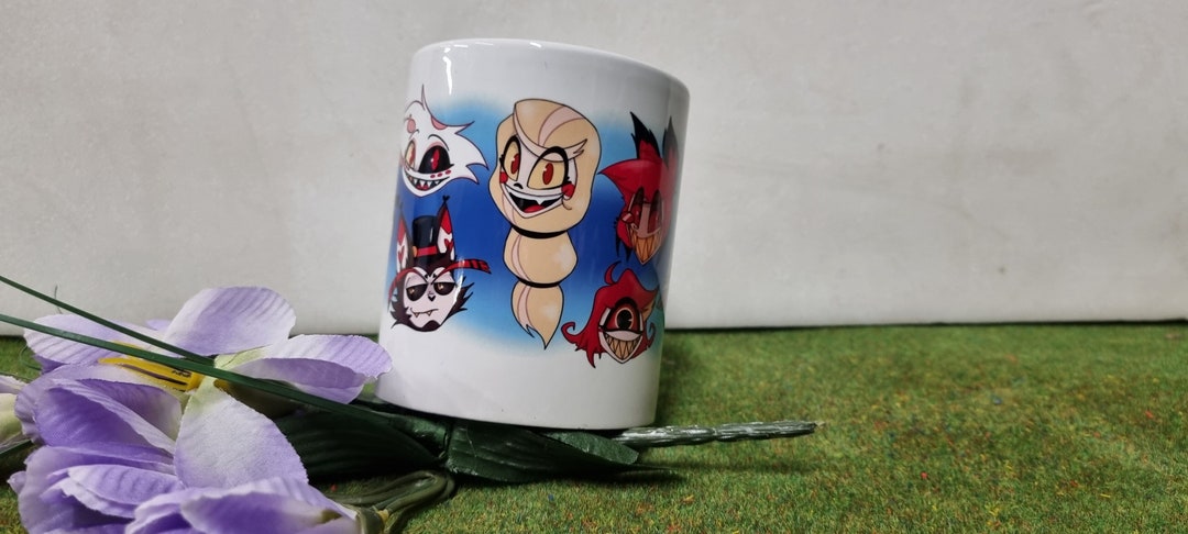 Hazbin Hotel Mug Charlie Vaggie Alastor Sir Pentious Niffty Angel Dust ...