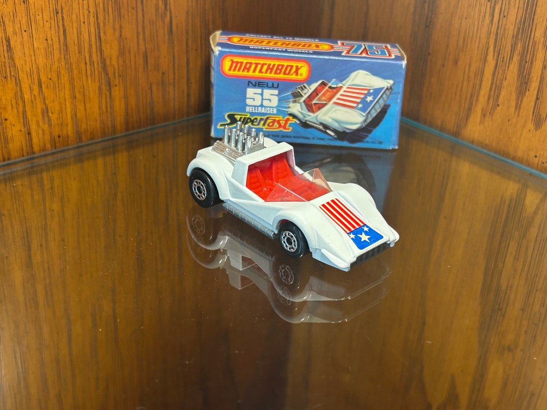 Vintage Matchbox Superfast White 1975 Hellraiser / With Original Box ...