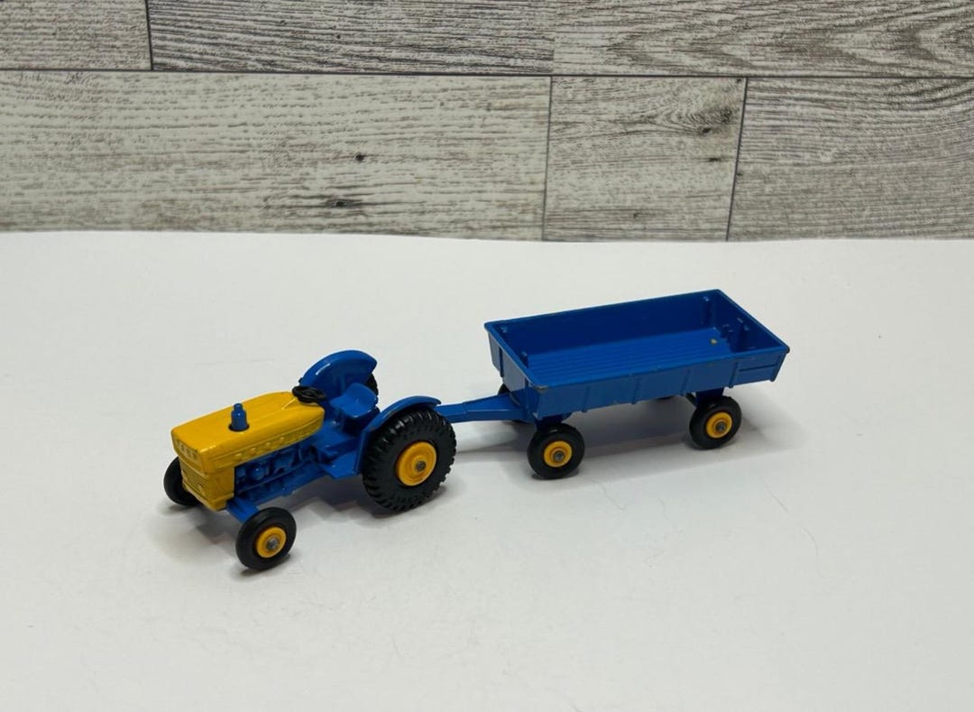 Vintage Matchbox Ford Tractor With Trailer: Lesney No. 39, Made in ...