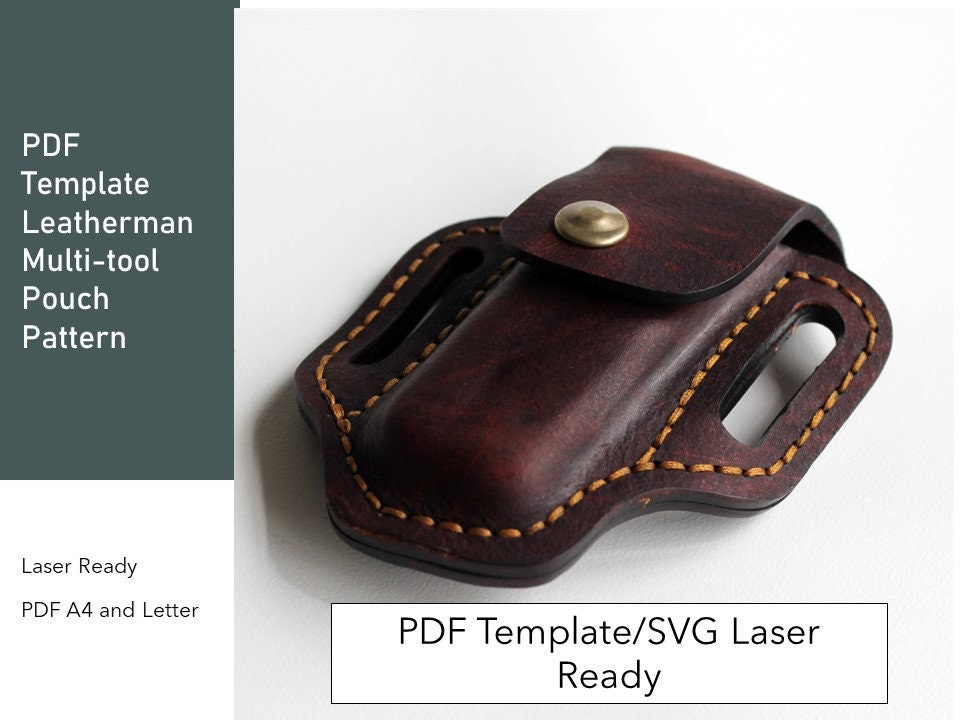 PDF Template Multi/tool Leatherman Paddle Pouch (laser/lightburn Ready ...