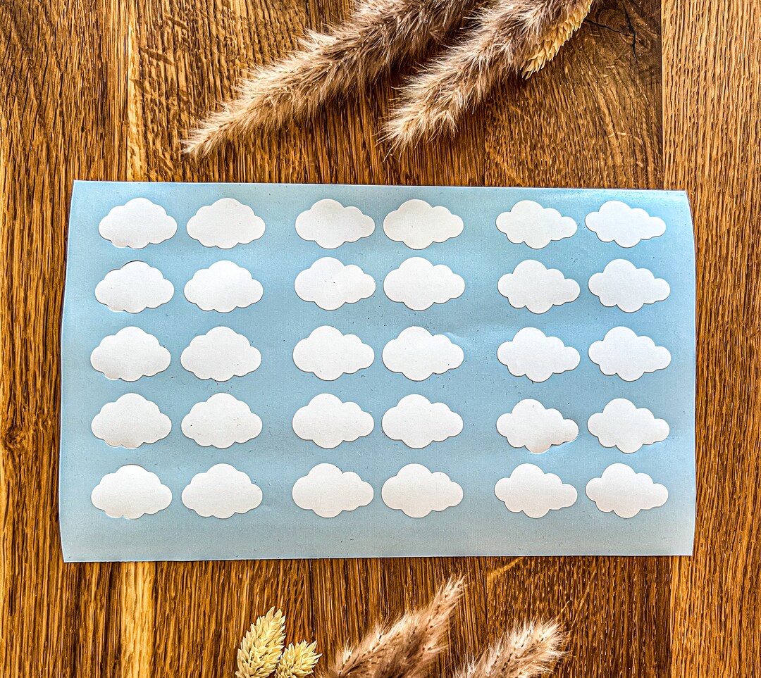 Sticker Sheet Clouds / Vinyl Sticker / Clouds Sticker Set / - Etsy