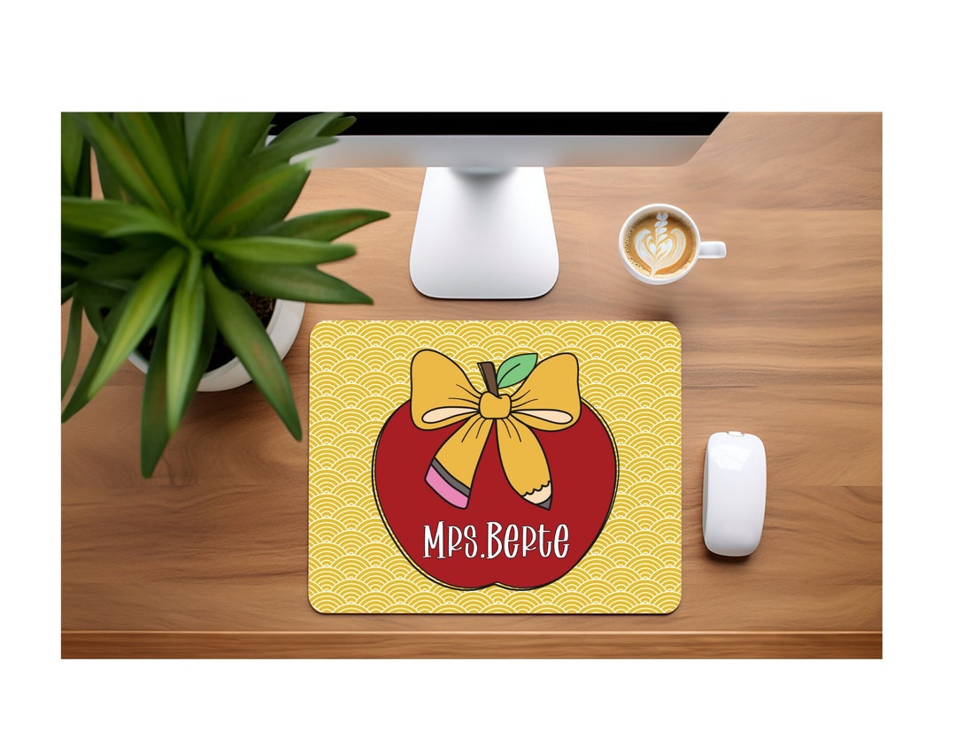 Personalized Teacher/ School Name Mouse Pads- Two Styles - Etsy