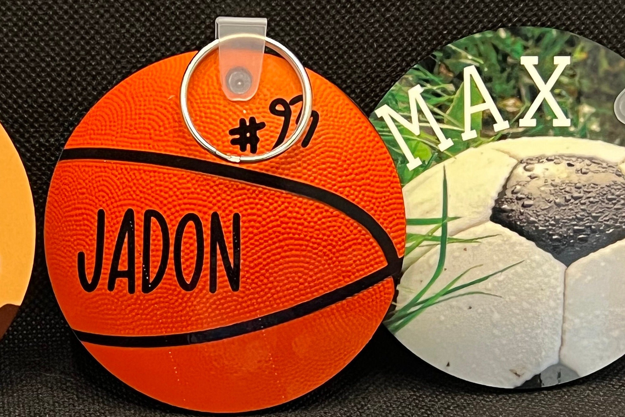 Personalized Sports Backpack/ Bag Tag. Soccer Basketball - Etsy