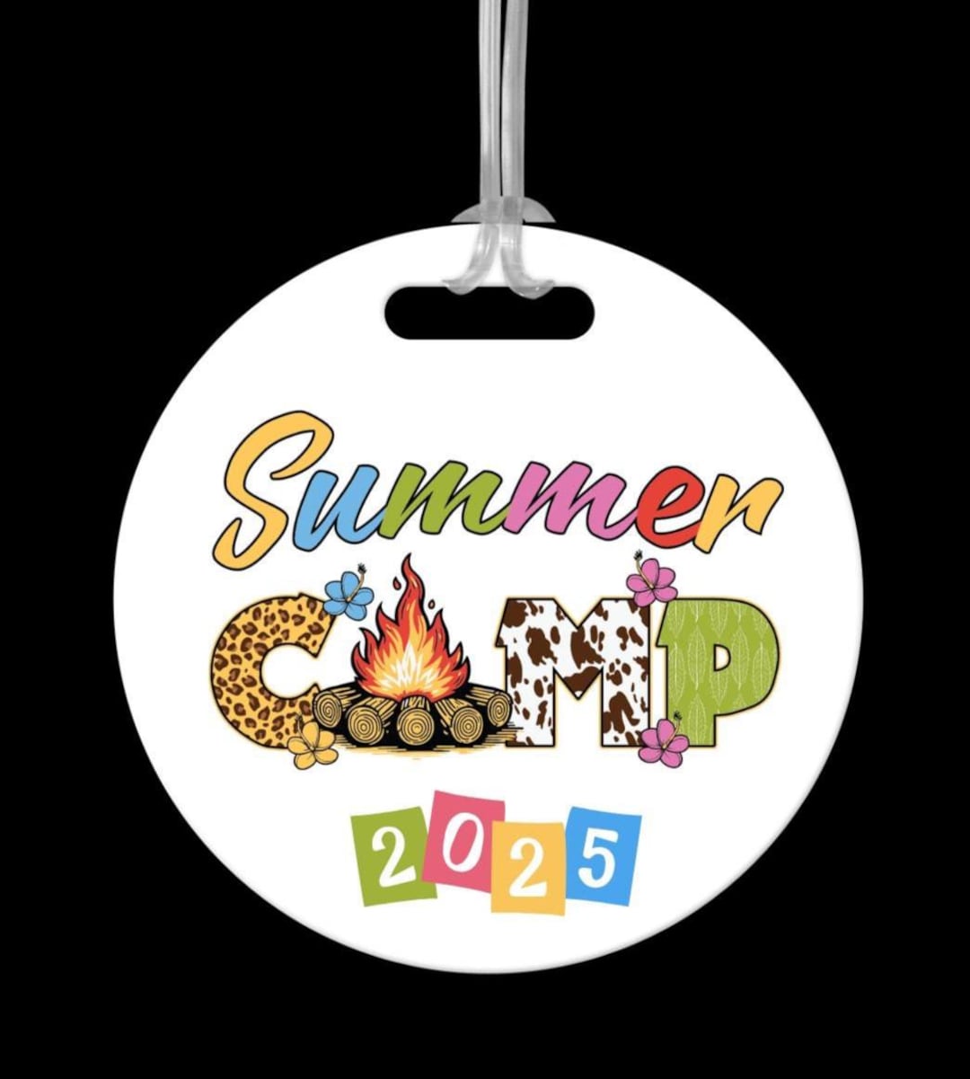 Personalized 2025 SUMMER CAMP Bag Name Tag. Two Options to Choose From ...