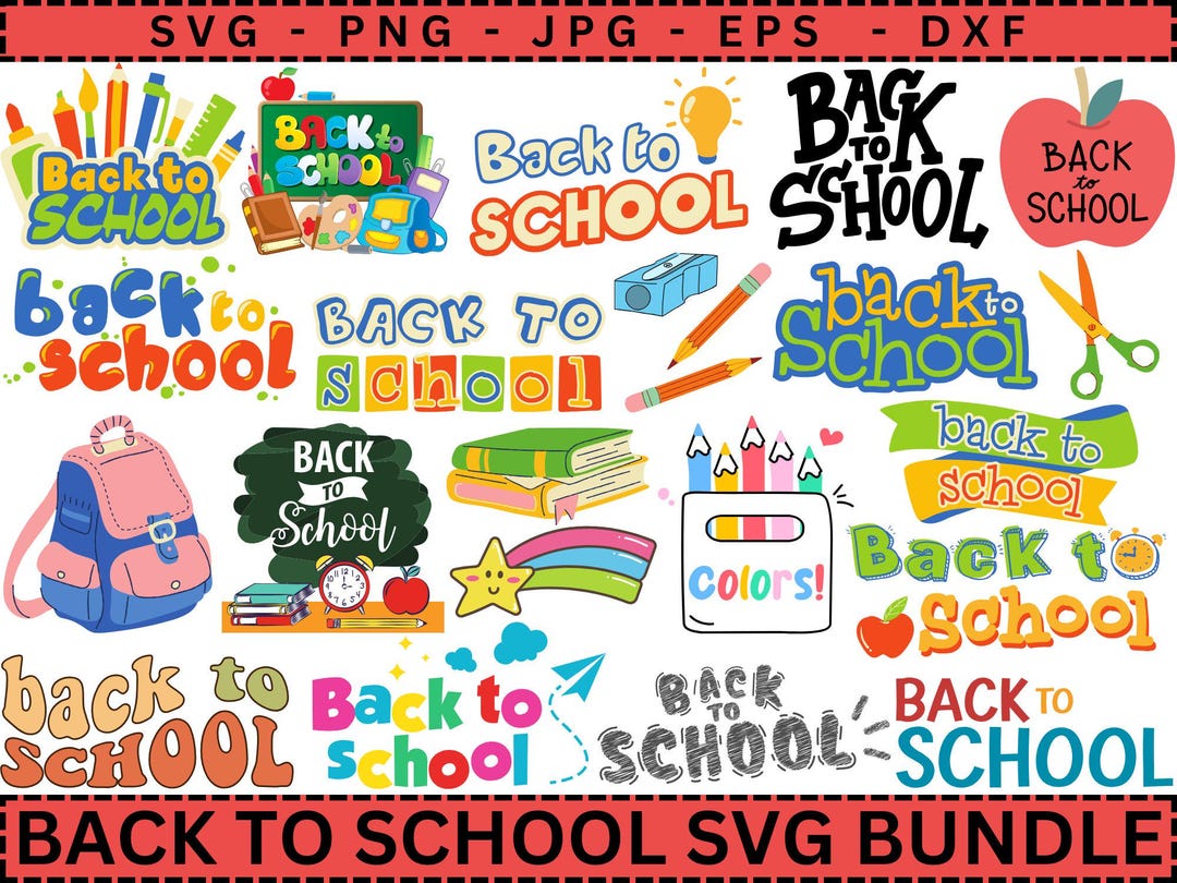 Teacher SVG Bundle: Back to School Designs (digital Download) - Etsy