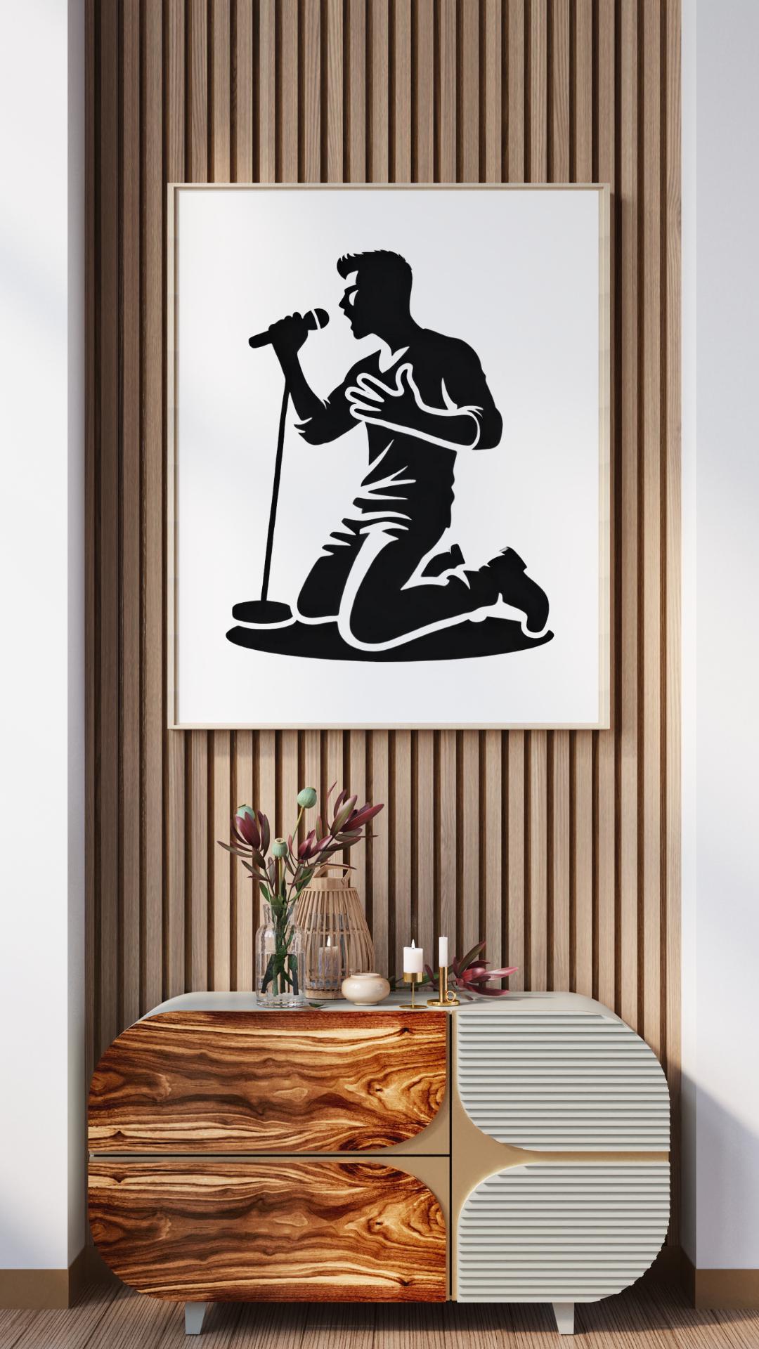 Singing Silhouettes SVG, Female and Male Singers, Dancing and Singing ...