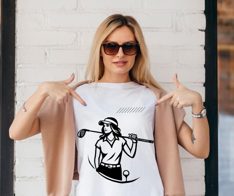 Female Golfer SVG Bundle: Golf Mom Design, Cricut Cut Files - Etsy