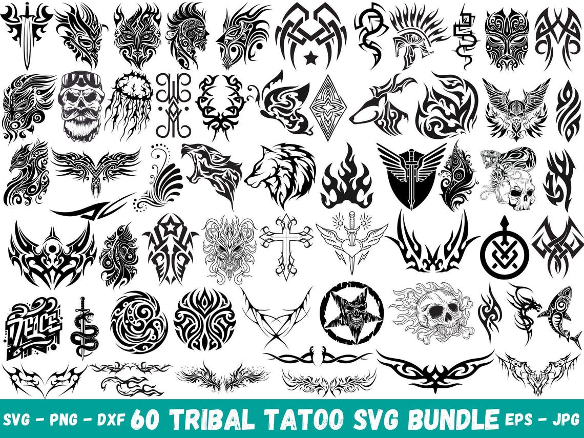 Tribal Tattoo,svg Tribal,png Instant Digital Downloads,tribal Vector ...