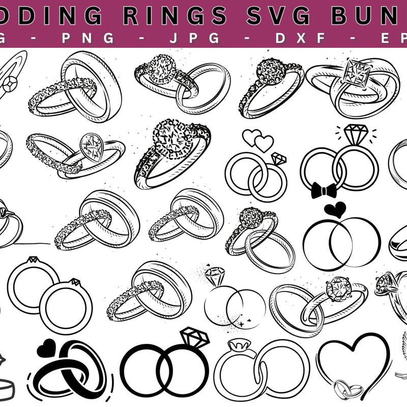 Diamond Ring Svg - Etsy