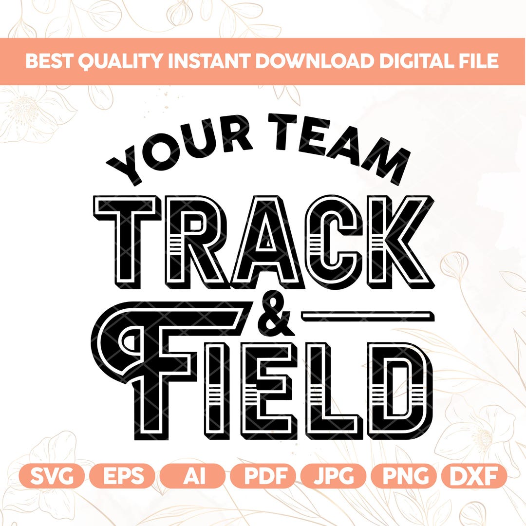 Track and Field Team SVG PNG: Sports Logo Graphic (digital Download) - Etsy