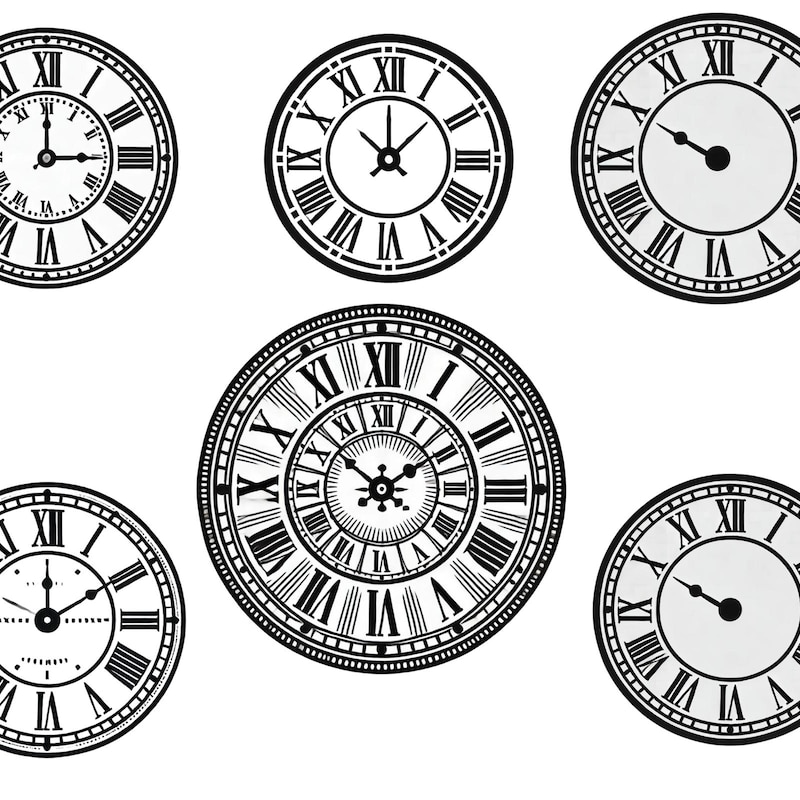 Roman Numeral Clock Face - Etsy