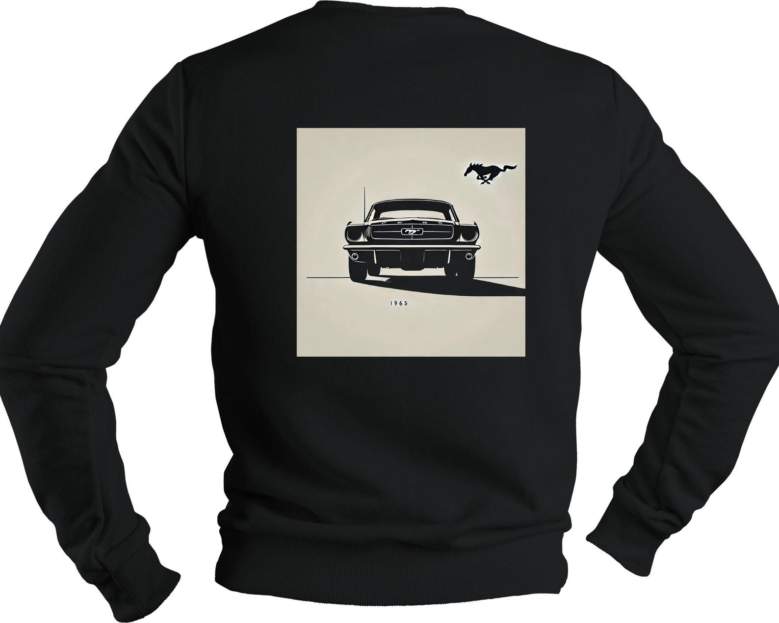 1965 Ford Mustang Silhouette SVG | Iconic Grille & Headlights | Classic ...
