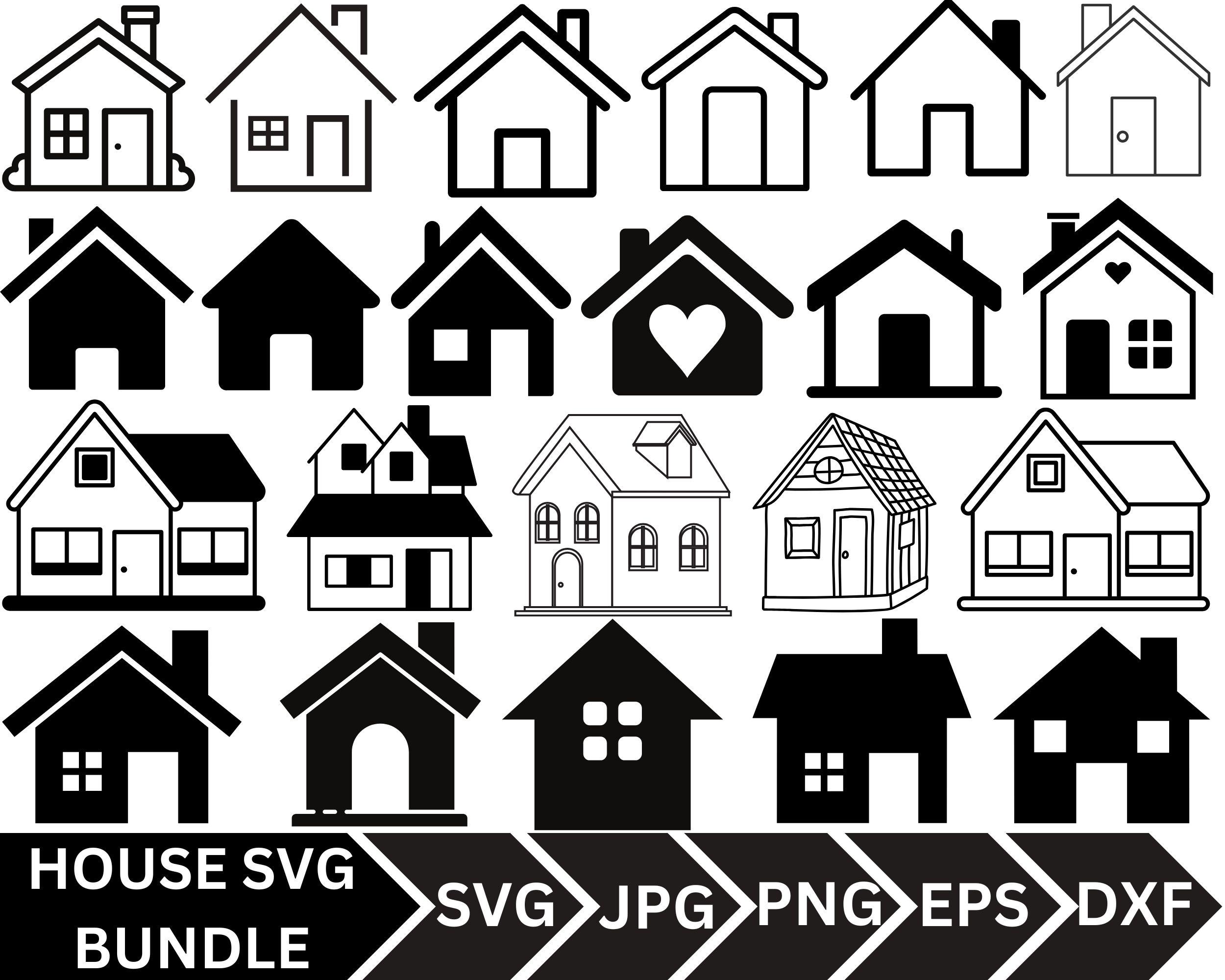 House Svg,little House Svg Bundle,tiny House Svg,roof House Svg,house ...