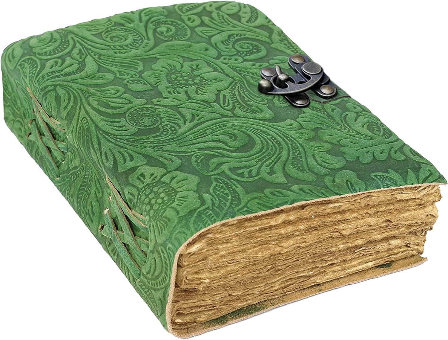 New Beautiful Green Leather Journals Notebook or Sketchbook - Etsy