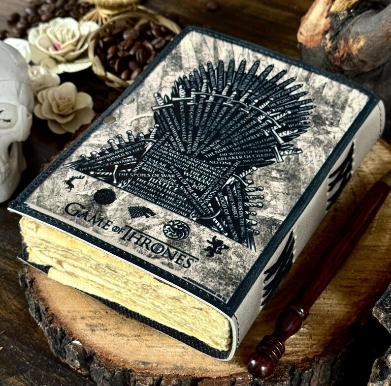 Game of Thrones Leather Journal Iron Sword Thrones Grimoire Book of ...