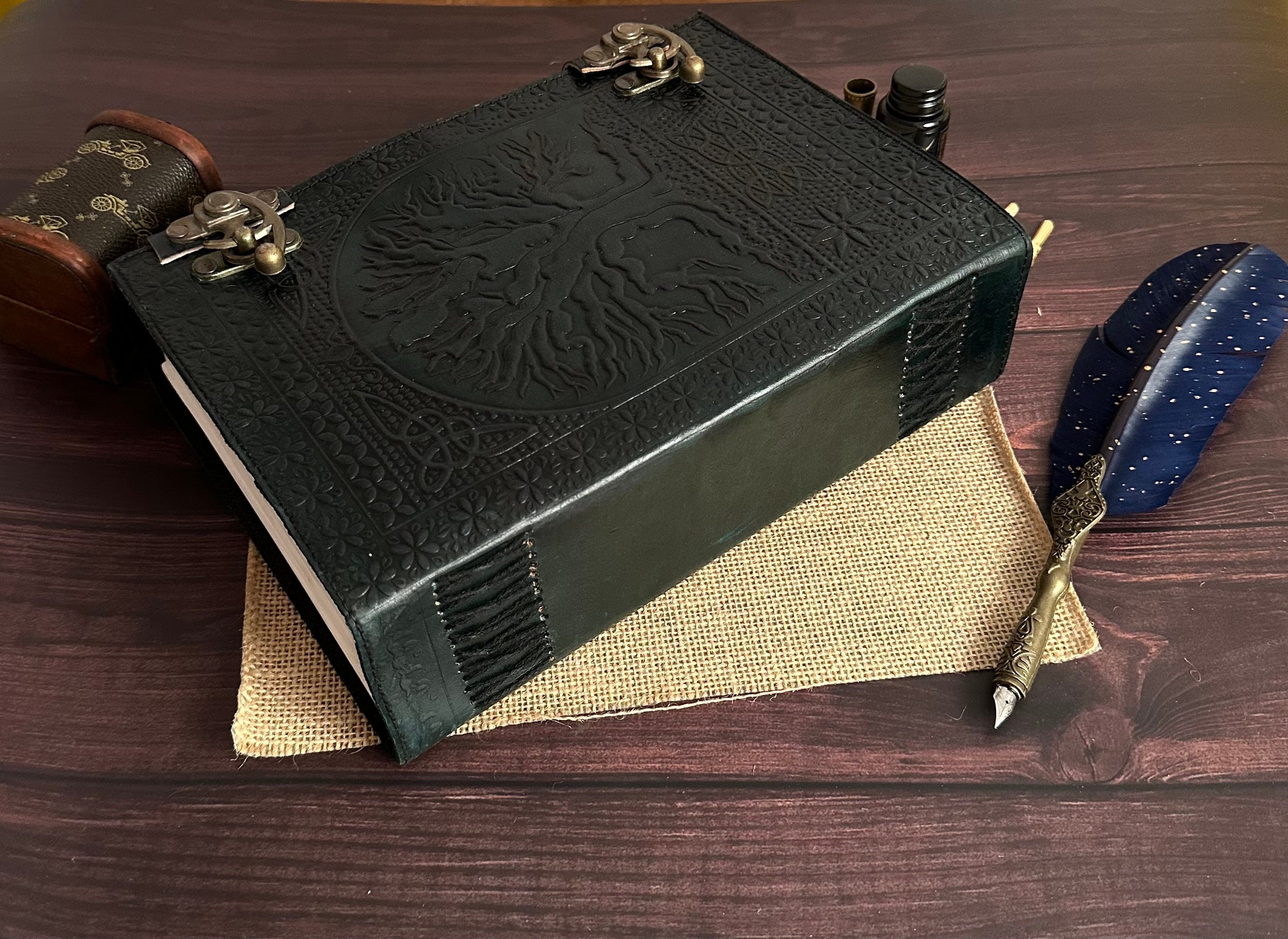 600 Pages Large Tree of Life Leather Journal, Leather Notebook, Spell ...